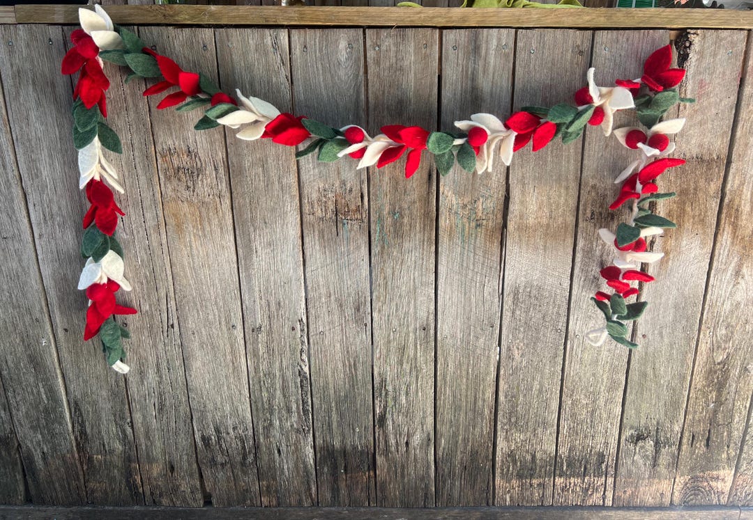 Handmade Felt Christmas Garland - Etsy