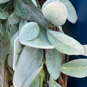Lambs Ear Wreath With Mixed Ruckus Greenery. This Year Round Wreath ...