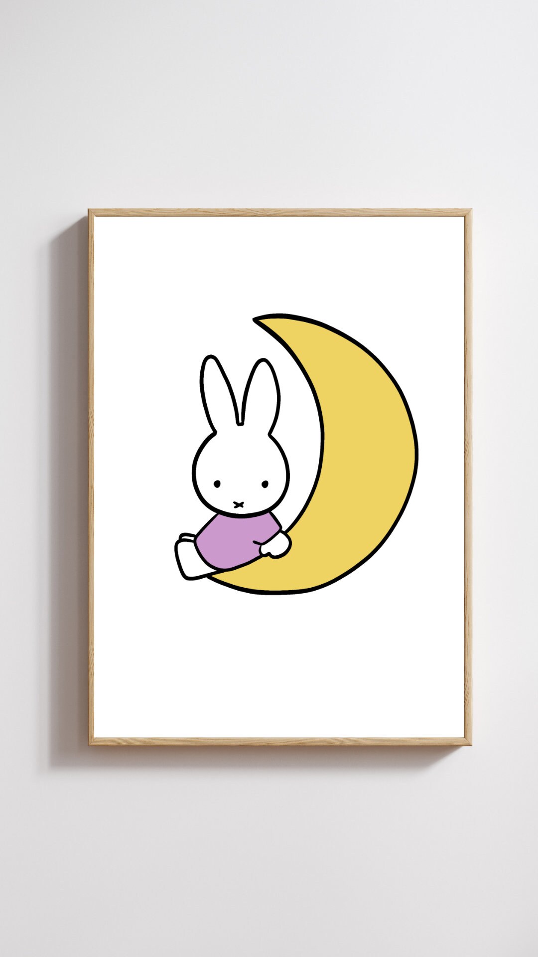 Miffy on the Moon Poster to Download - Etsy