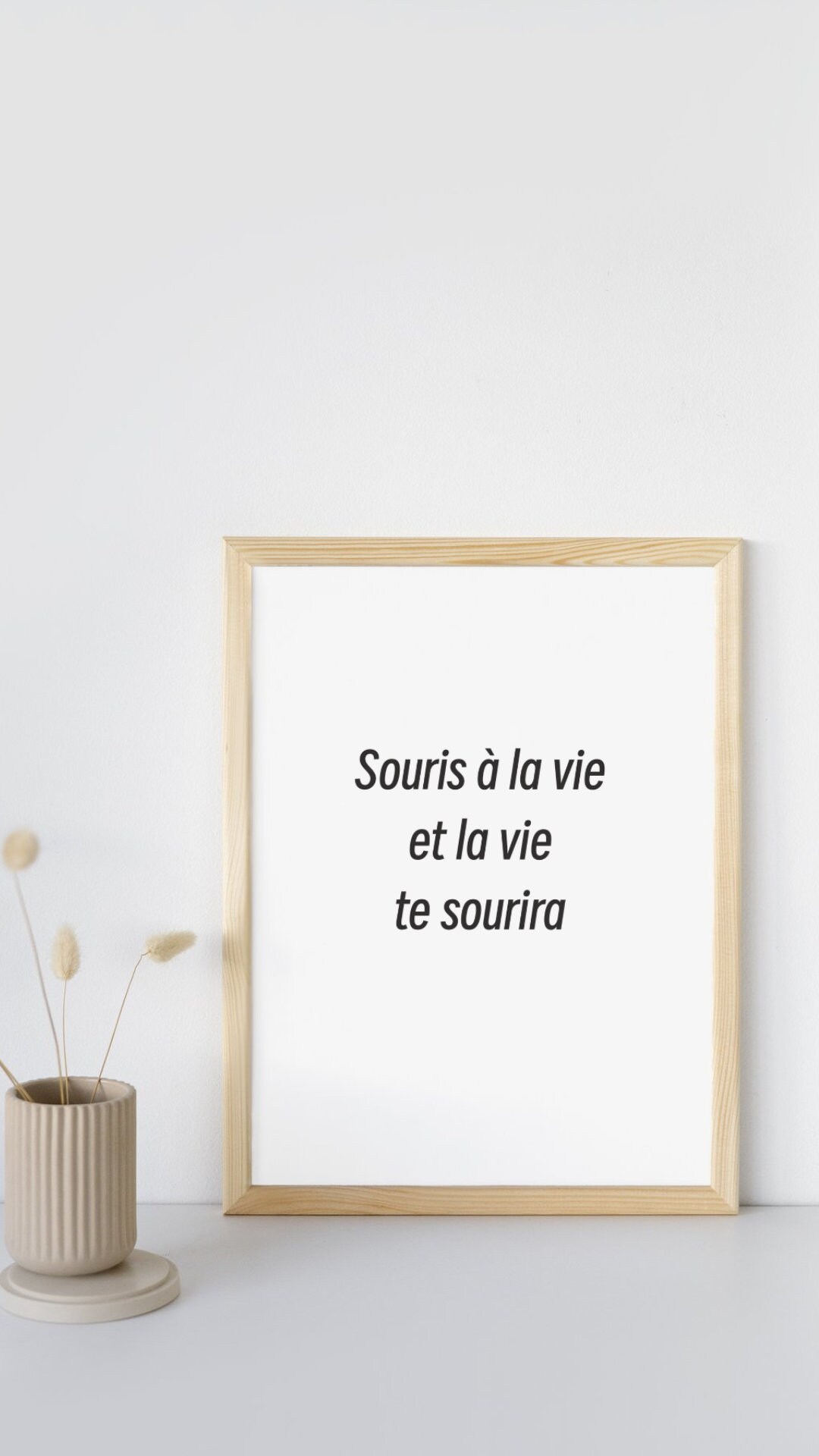 Poster to Download smile at Life and Life Will Smile at You Quote - Etsy