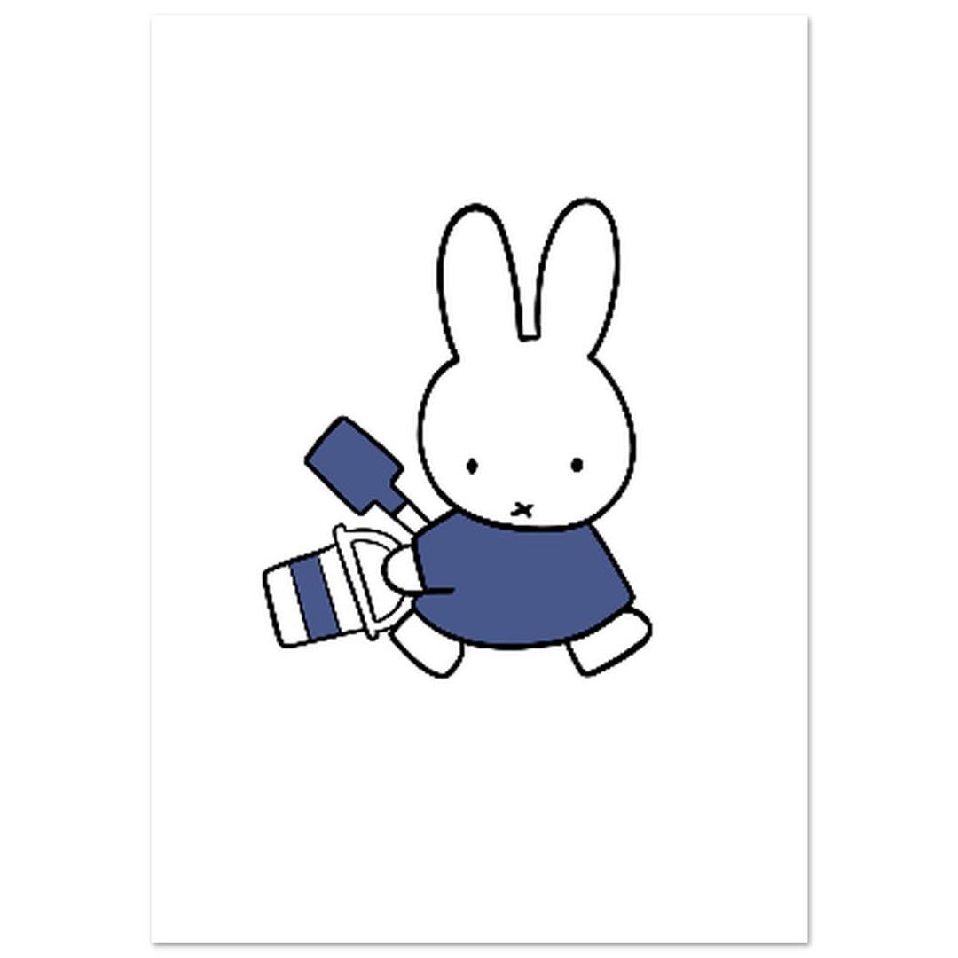 Miffy Beach Blue Poster Wall Art Interior Decoration - Etsy UK