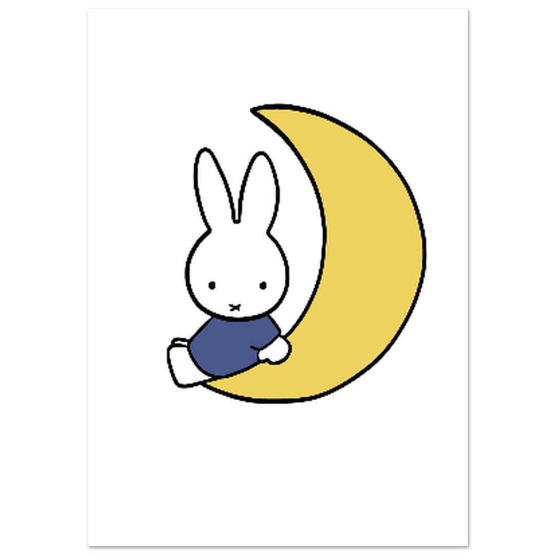 Miffy Blue Moon Poster - Etsy