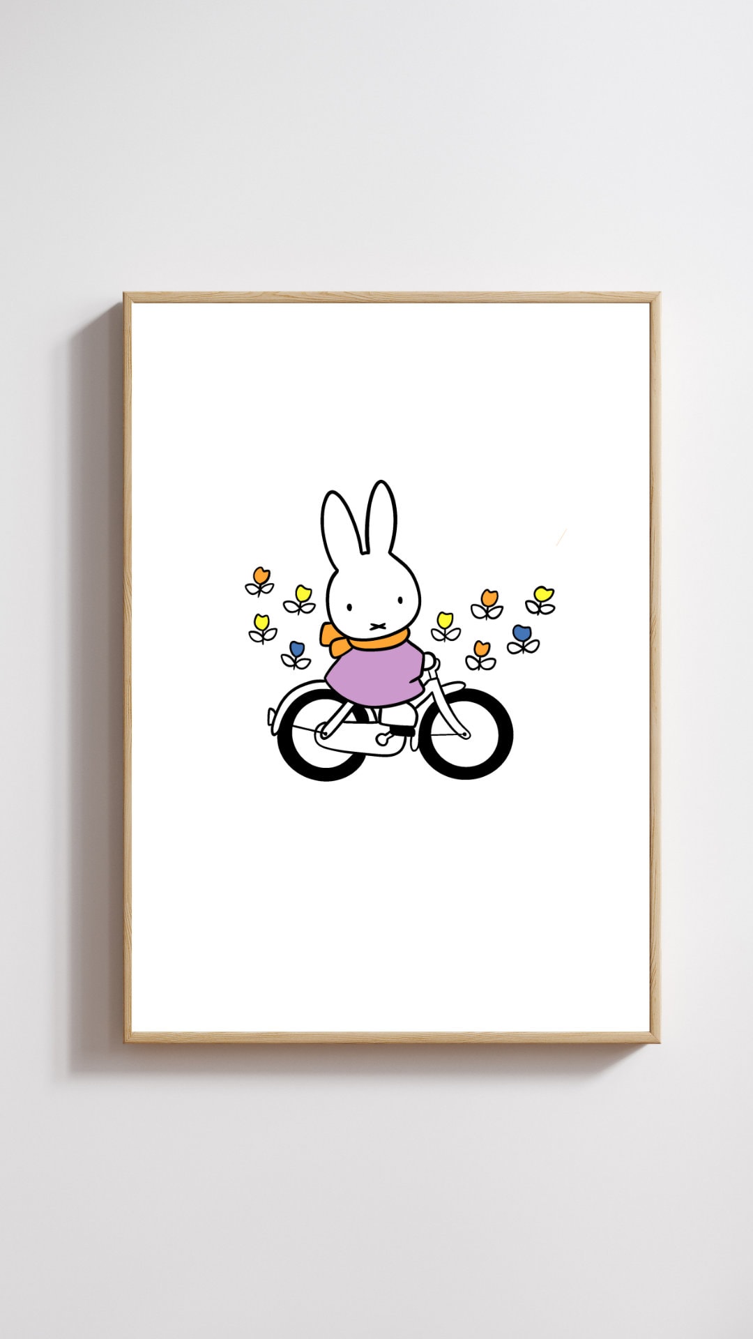 Miffy on a Bike Poster - Etsy