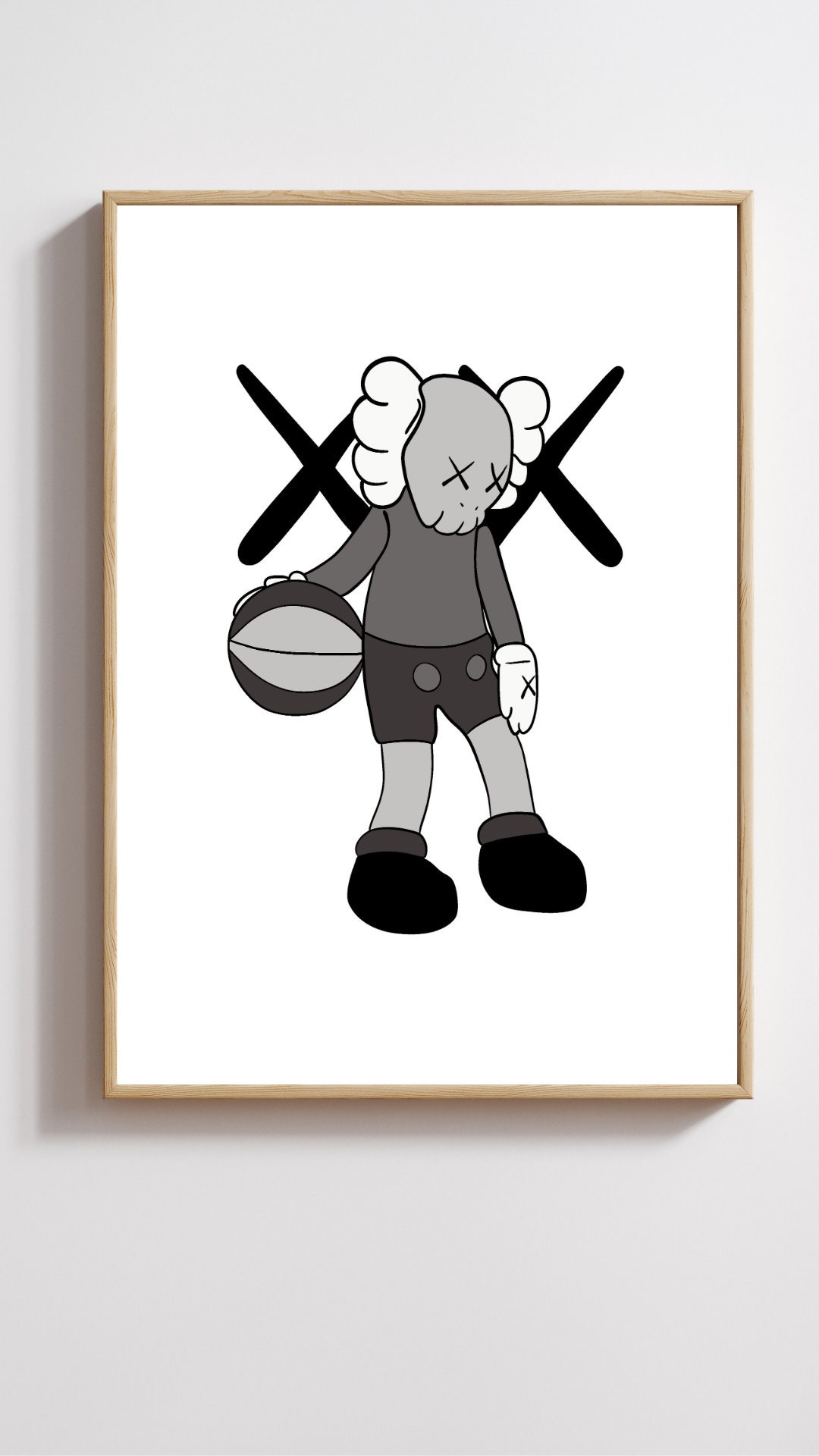 Kaws Basketball Poster - Etsy