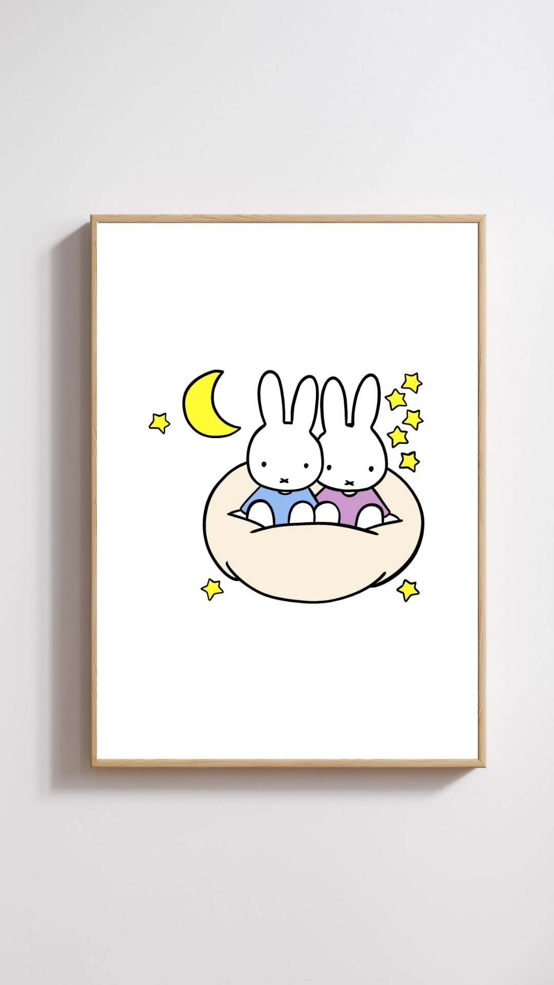 Miffy Couple Poster at Night - Etsy UK