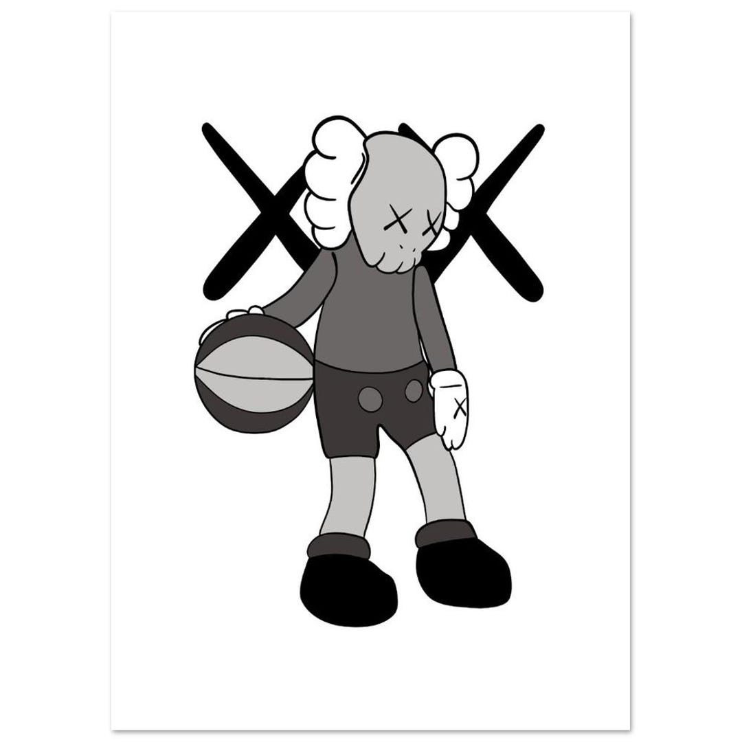 Kaws Basketball Poster Classic Matte Paper Poster - Etsy