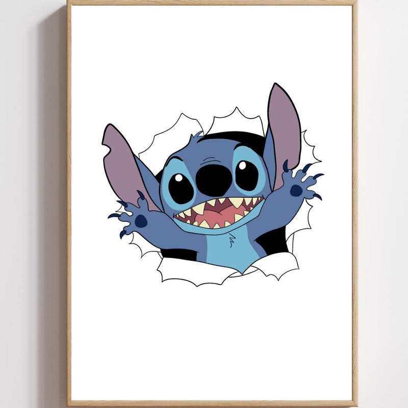 Stitch Poster - Etsy