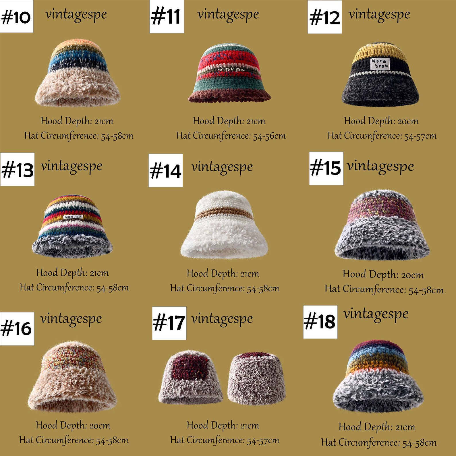Adult Beanie Winter Hat Hand Knitted, Colorful, Cozy and Chunky Knit ...