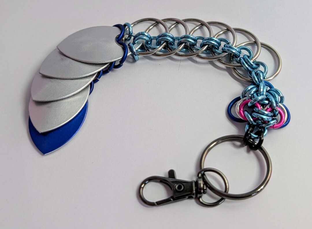 Fidget Fox - Chainmail Fidget Toy (blue/silver) - Etsy