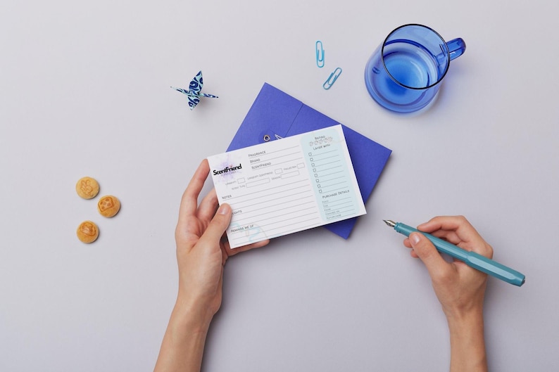 Printable Fragrance Journal Scentcard 4x6” & *FREE* Wishlist | Digital ...