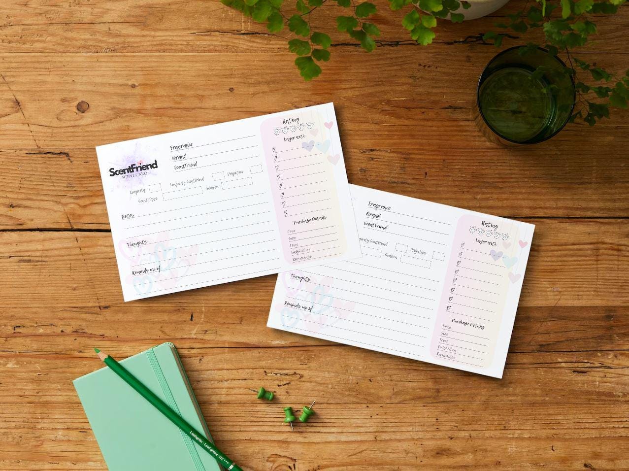Printable Fragrance Journal: Scentcard & Wishlist (digital Download) - Etsy