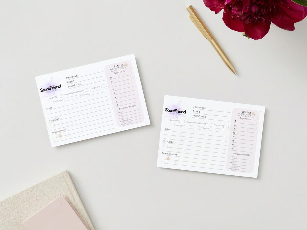 Star Fragrance Printable Journal + Freebie | Organize Your Scents ...