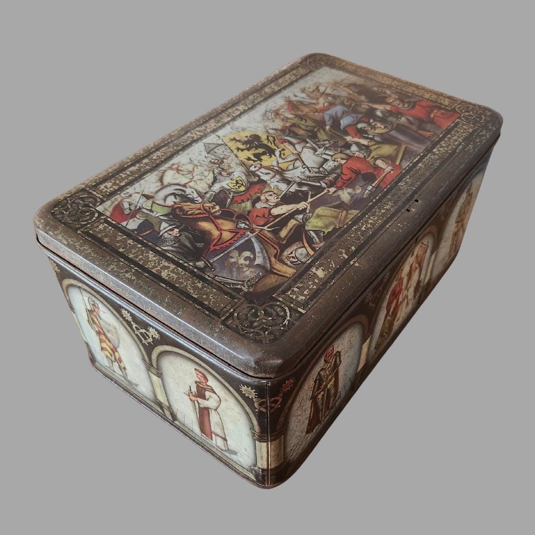 Vintage Belgian Tin De Slag Der Gulden Sporen Battle of the Golden ...
