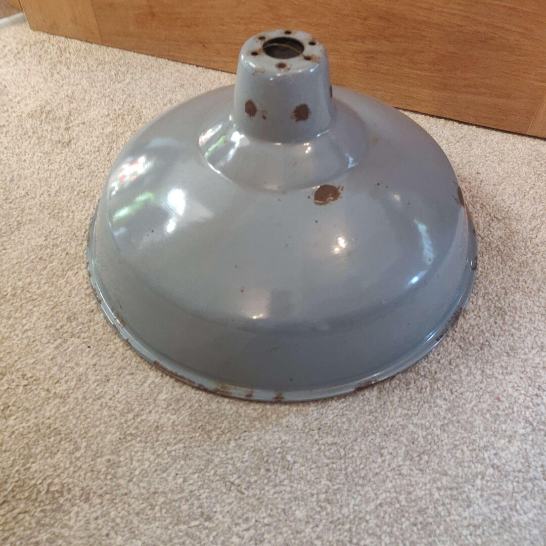 Vintage 1950s Enamel Lamp Shade - Etsy