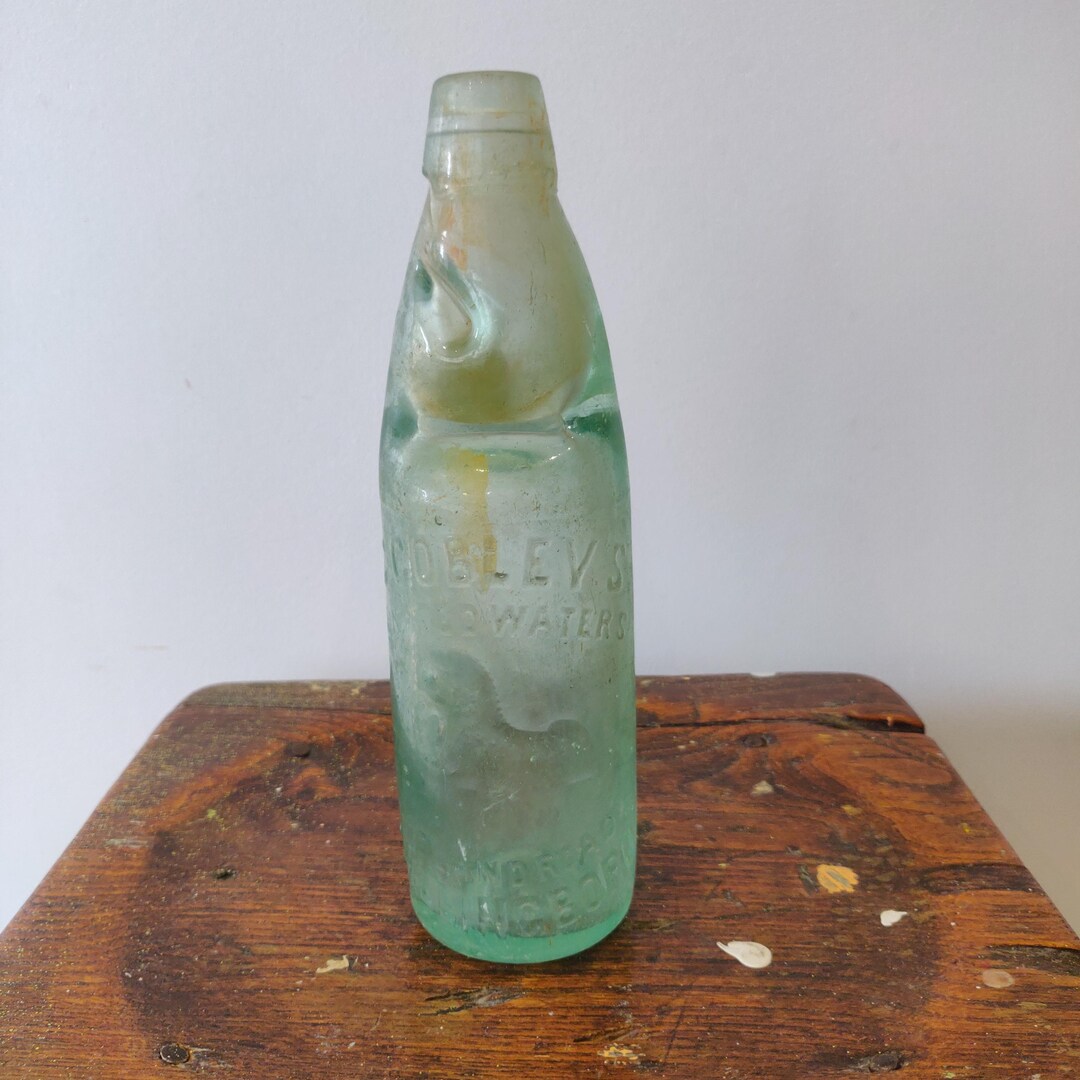 Antique Codd Glass Bottle: A Alexander London, Wellingborough - 20th ...
