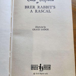 Vintage Book Brer Rabbits A Rascal Enid Blyton - Etsy