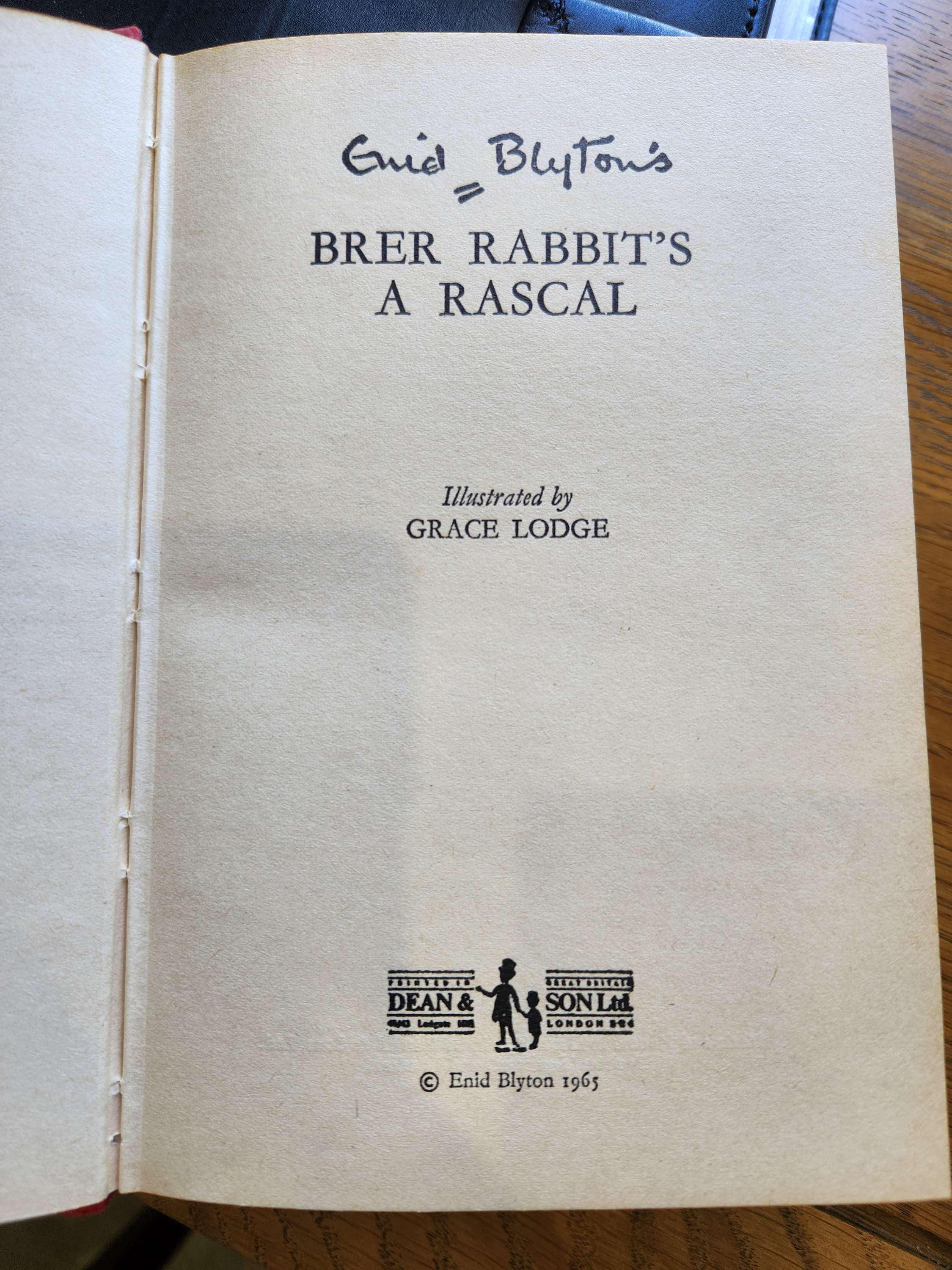 Vintage Book Brer Rabbits A Rascal Enid Blyton - Etsy
