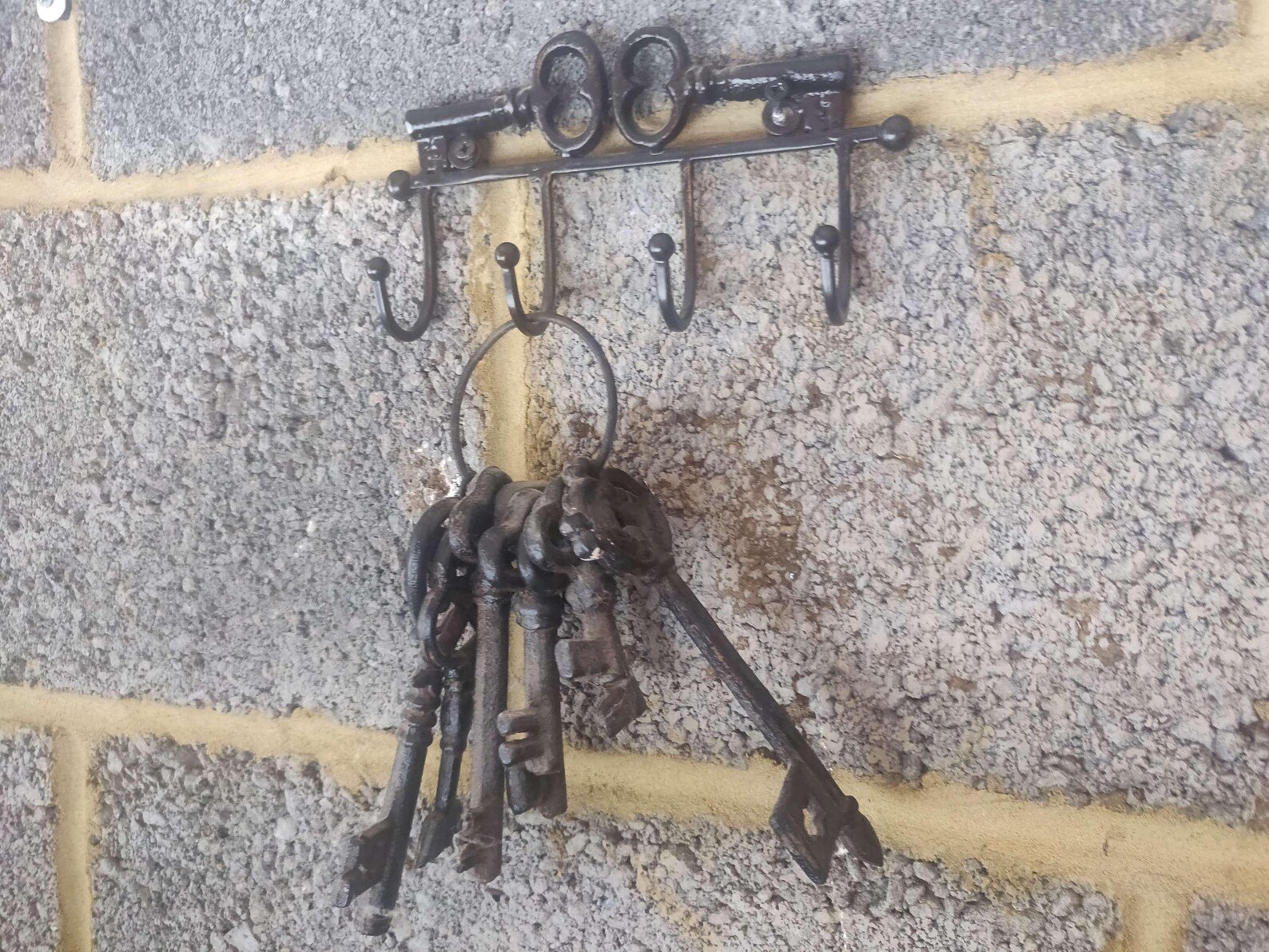 Set of Heavy Keys With Holder Decorative - Etsy