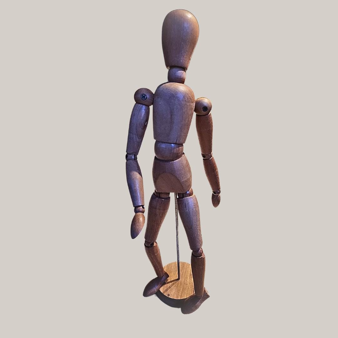 Mid-20th Century Treen Wooden Lay Figure / Artist’s Model - Etsy