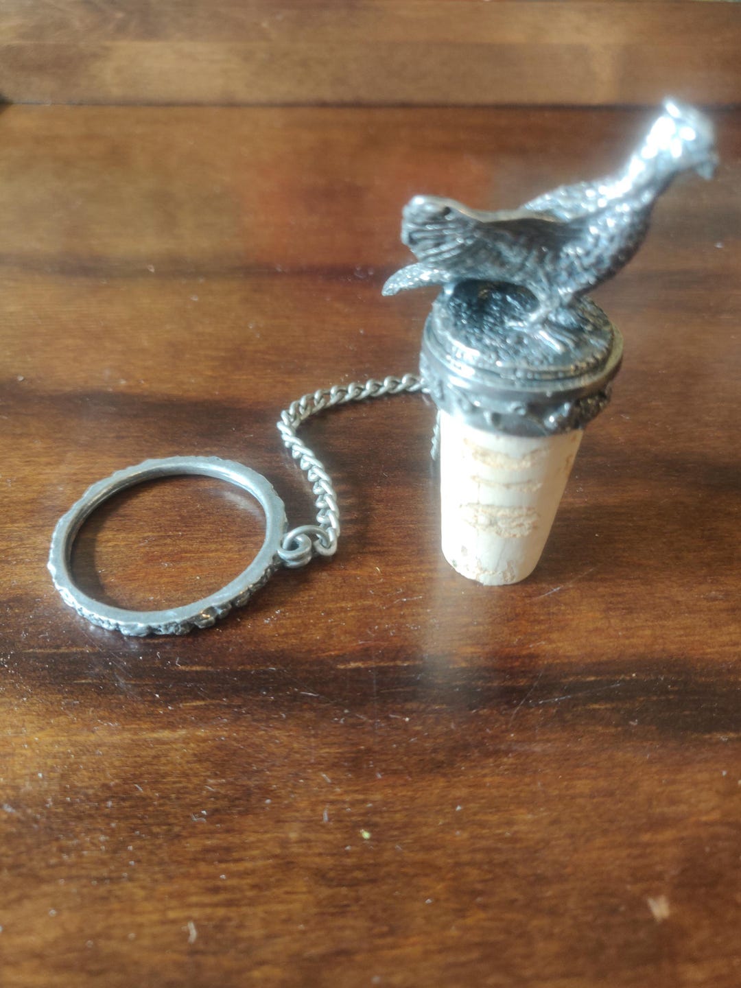 Vintage the Famous Grouse Whiskey Pewter Stopper With Chain - Etsy