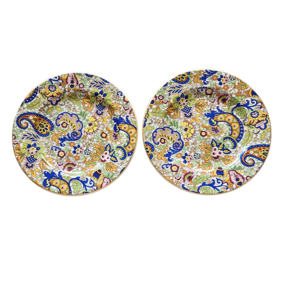 Vintage Wade Heath Chintz Pattern Side Plates - Etsy