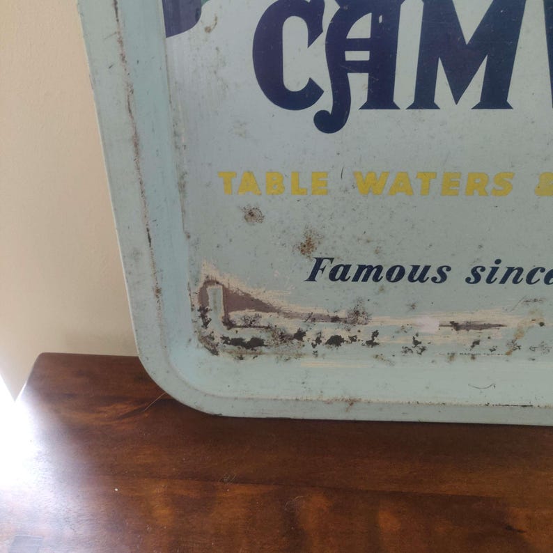 Antique/ Vintage Camwal Table Water Metal Tray - Etsy