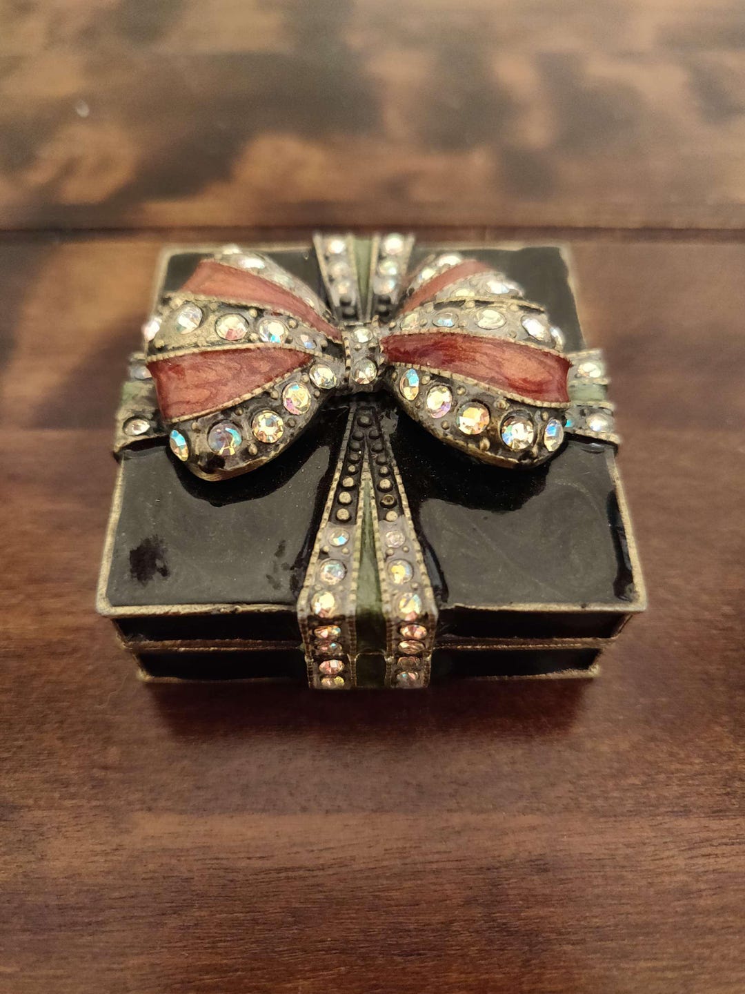Enamel and Metal Small Decorative Box - Etsy