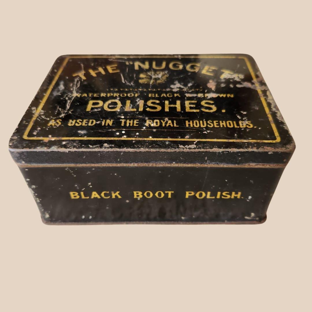 Vintage the Nugget Boot Polish Tin - Etsy