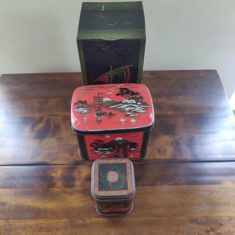 Vintage Tea Caddies - Etsy