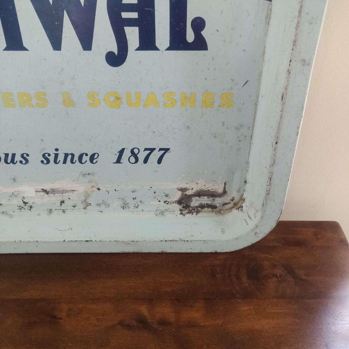 Antique/ Vintage Camwal Table Water Metal Tray - Etsy