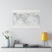 Japan Country Centric World Map in Native Language Educational Matte ...