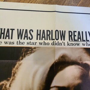 Vintage Harlow - New Campaign Carroll Baker Folded Movie Poster 1965 ...