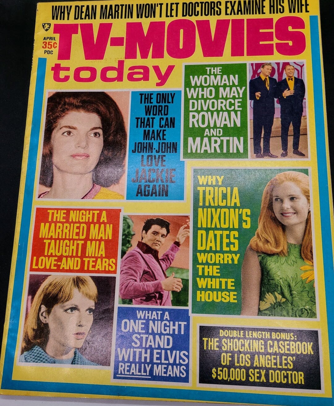 Vintage Tv-movies Today Magazine 1969 - Mia Farrow- Jackie Kennedy ...