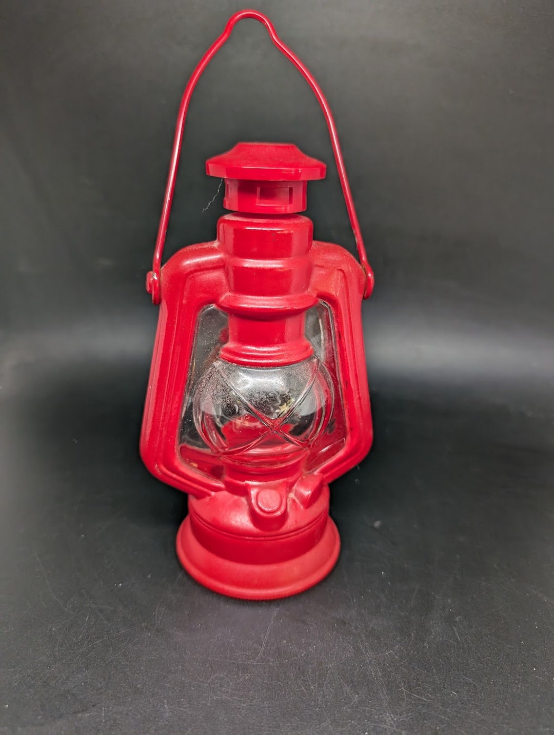 Vintage Avon Red Country Lantern - Empty After Shave Bottle - Glass Red ...