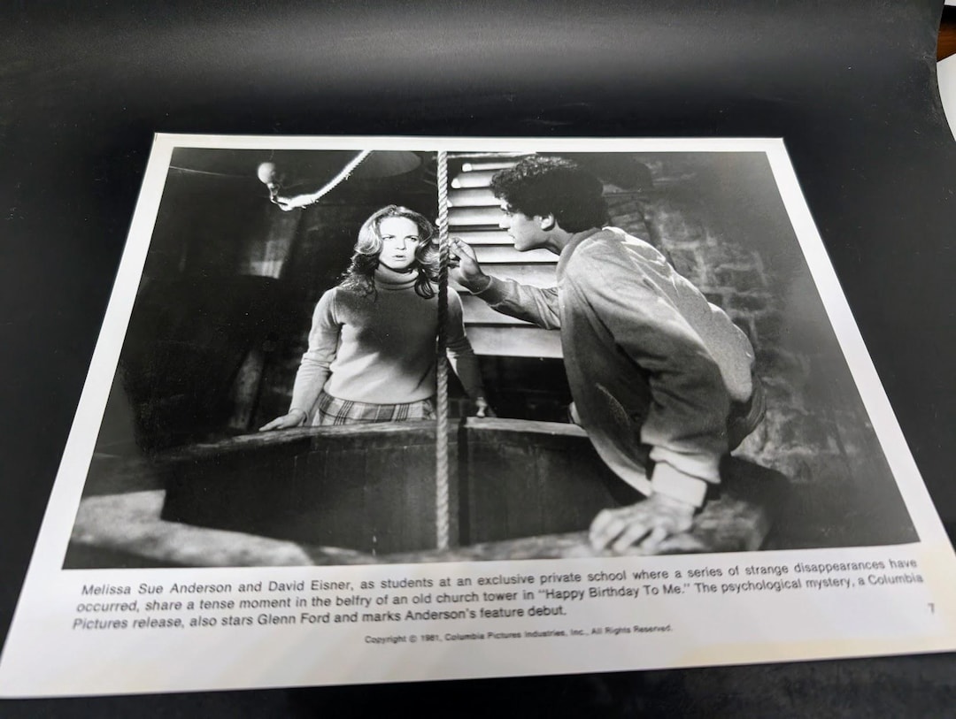 Happy Birthday to Me Orig. Movie Still B&W Melissa Sue Anderson David ...