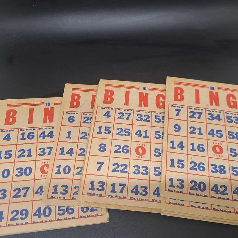 Vintage Bingo Cards - Etsy