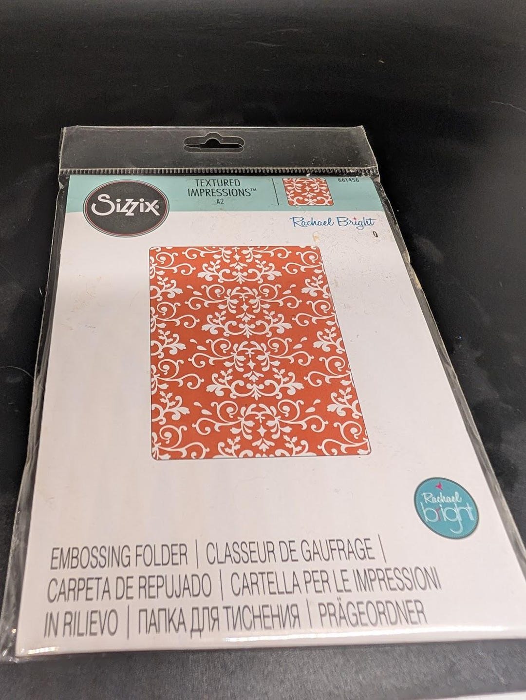Sizzix Textured Impressions A2 Rachael Bright Embossing Folder 664156 ...
