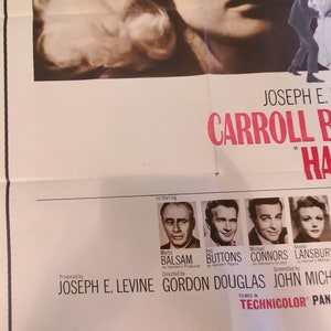 Vintage Harlow - New Campaign Carroll Baker Folded Movie Poster 1965 ...