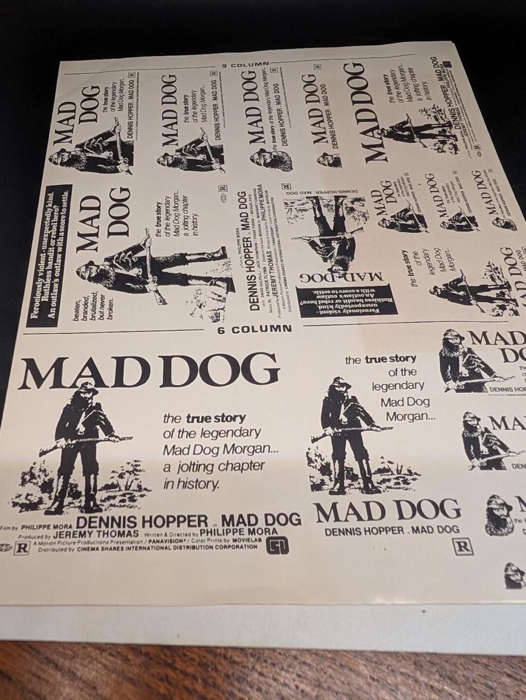 Original Mad Dog Movie Ad Sheet - Dennis Hopper - 2 Pages - Etsy