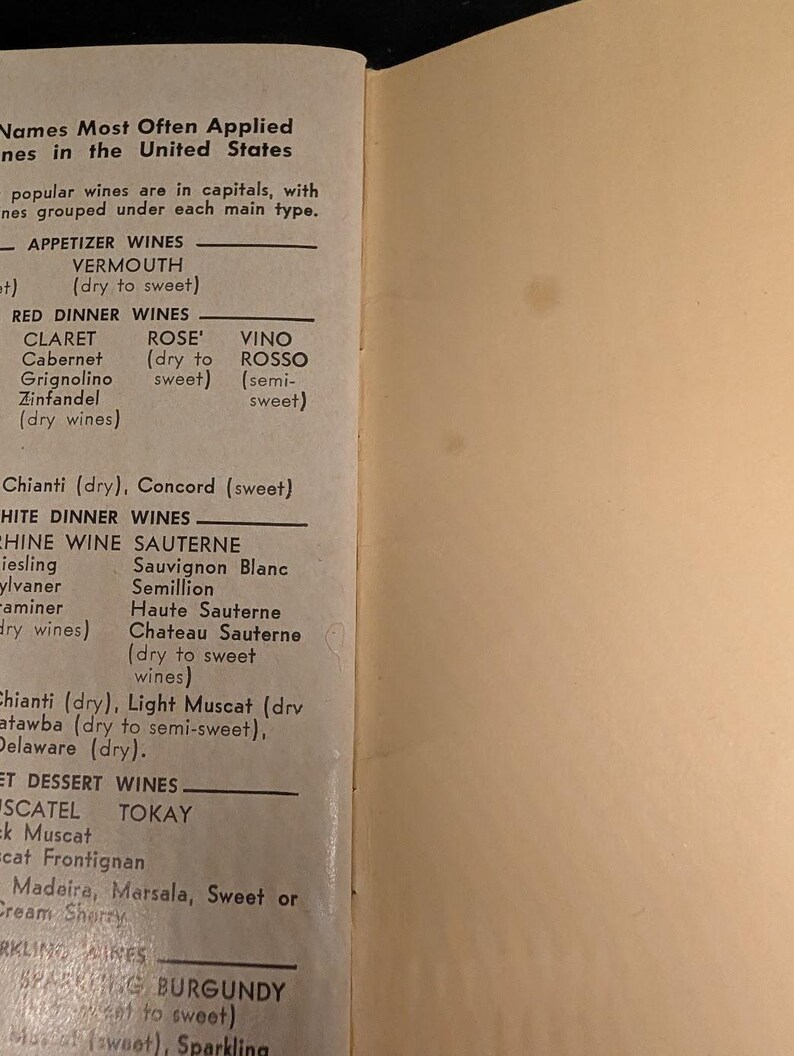 Vintage Dictionary of Wine Terms From Guild Wine Co. - Wines and Vines ...