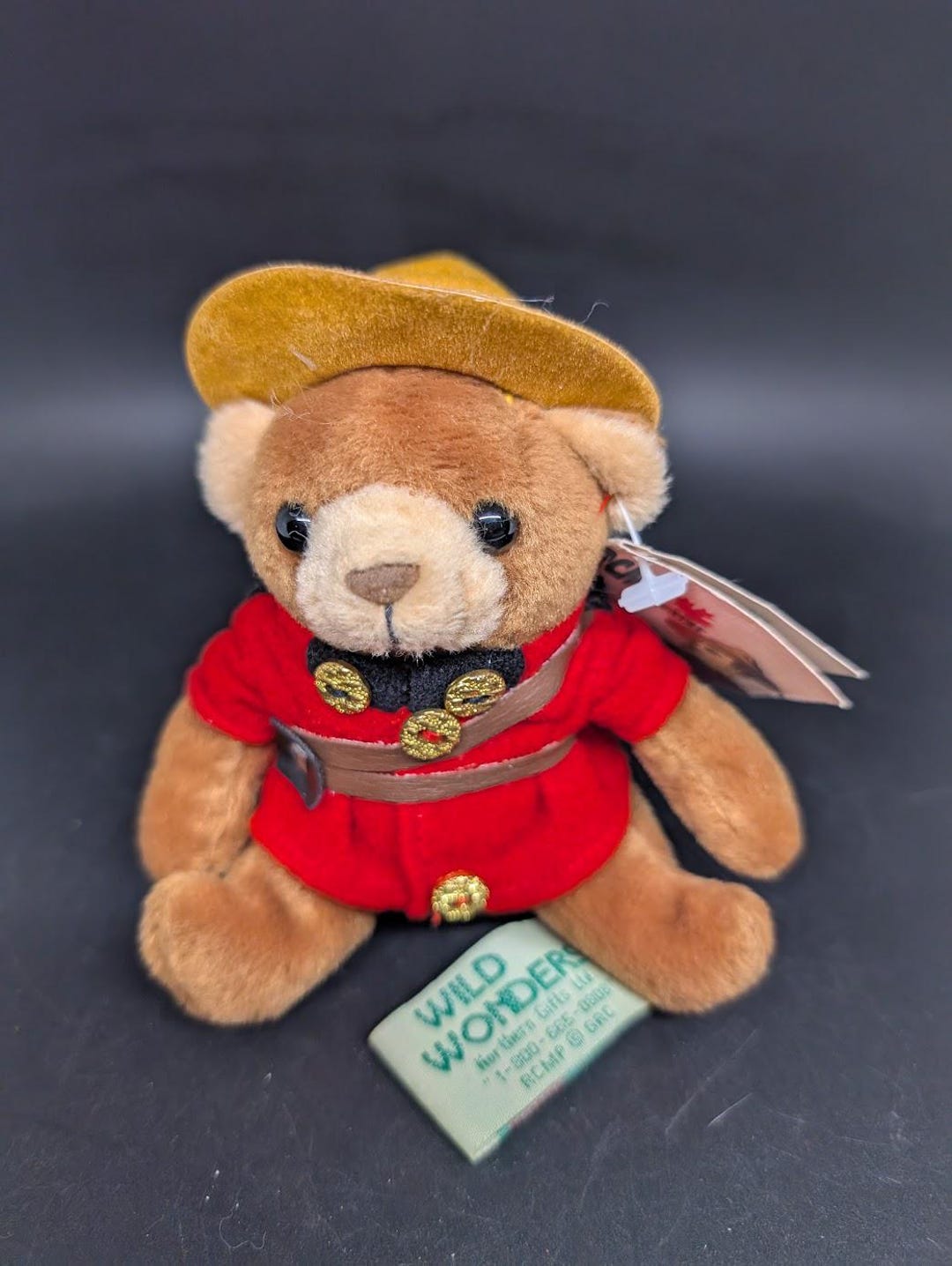 Wild Wonders Canadian Mountie 4" Bear RCMP Country - Red Coat With Belt ...