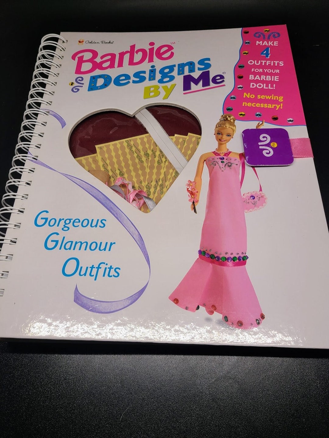 Vintage 1999 Barbie Designs by Me Hardback Design Kit Makes 4 Outfits ...