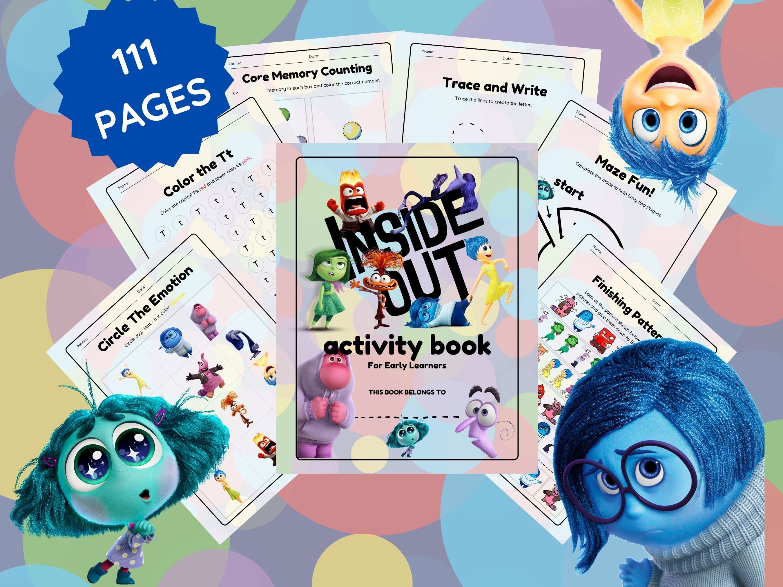 Inside Out Worksheet Inside Out Activity Book Inside Out Kids Worksheet ...