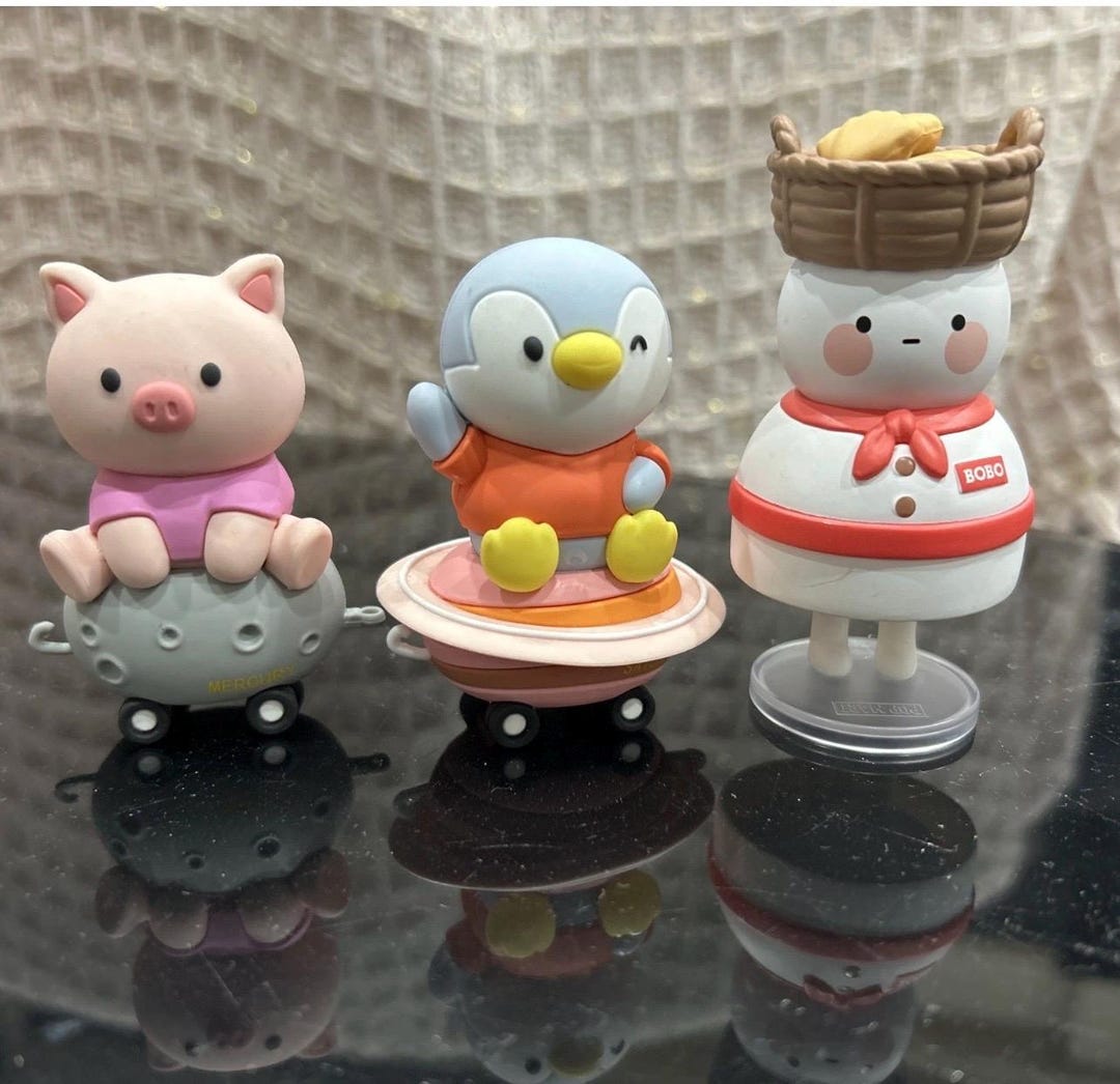 Pop Mart Bobo Baker Bakery Series Miniso Outer Space Series Penguin ...