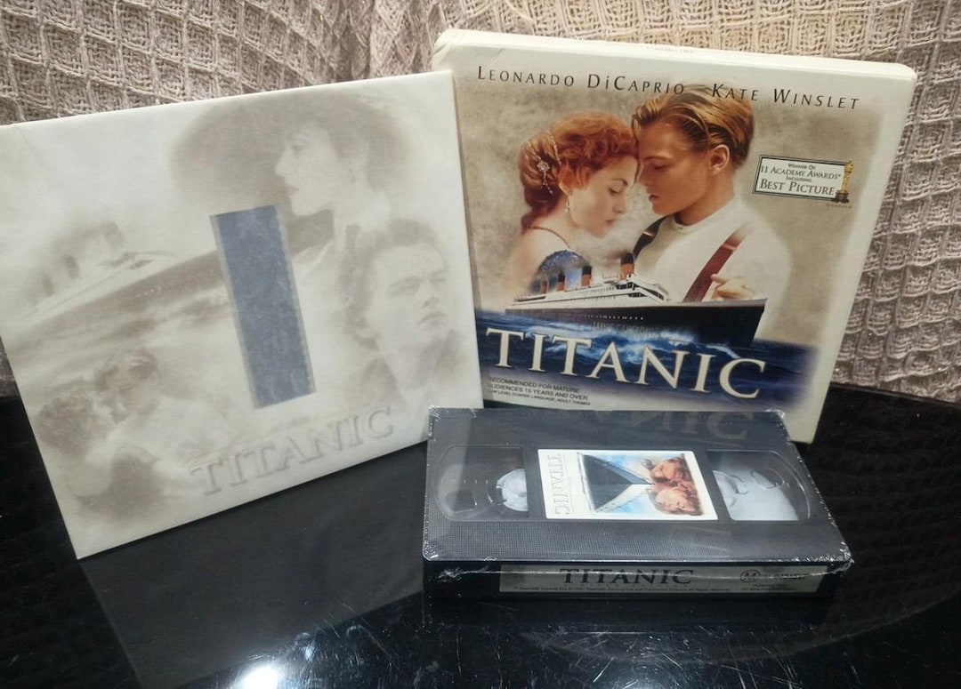 Titanic VHS Collectors Edition Box Set Collector Cards 35mm Film Cell ...