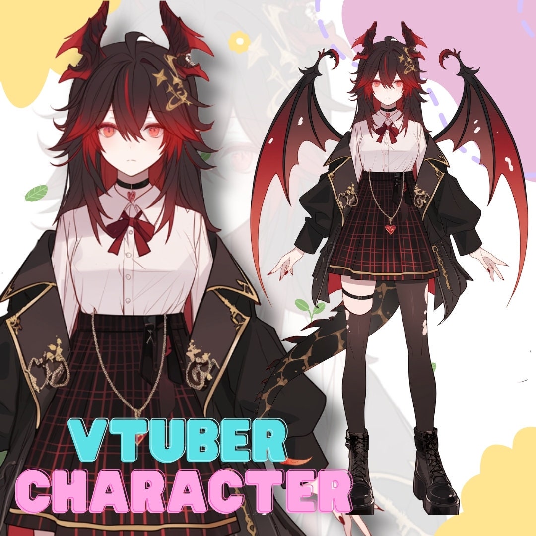 Customizable Anime Vtuber Model Rigging Commercial Use Vtuber Asset ...