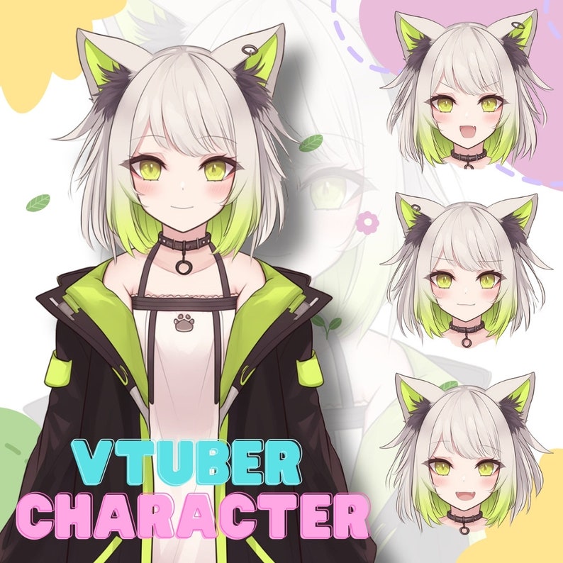 Customizable Anime Vtuber Model Rigging Commercial Use Vtuber Asset ...