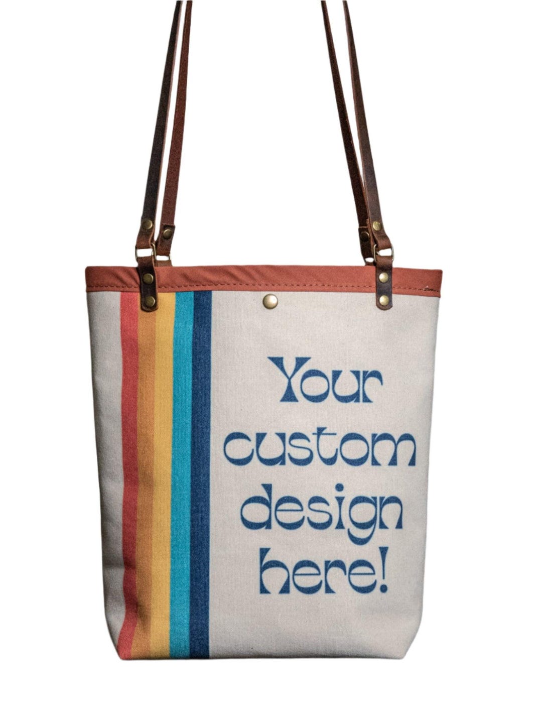 Design Your Own Custom Tote Bag! | Canvas and Leather Tote Bag CUSTOM ...