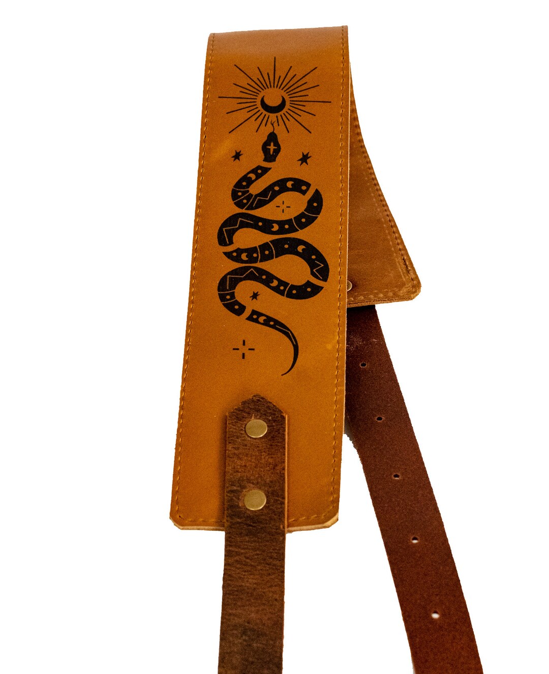 Personalized Leather Guitar Strap Handmade Banjo Strap Made in USA ...