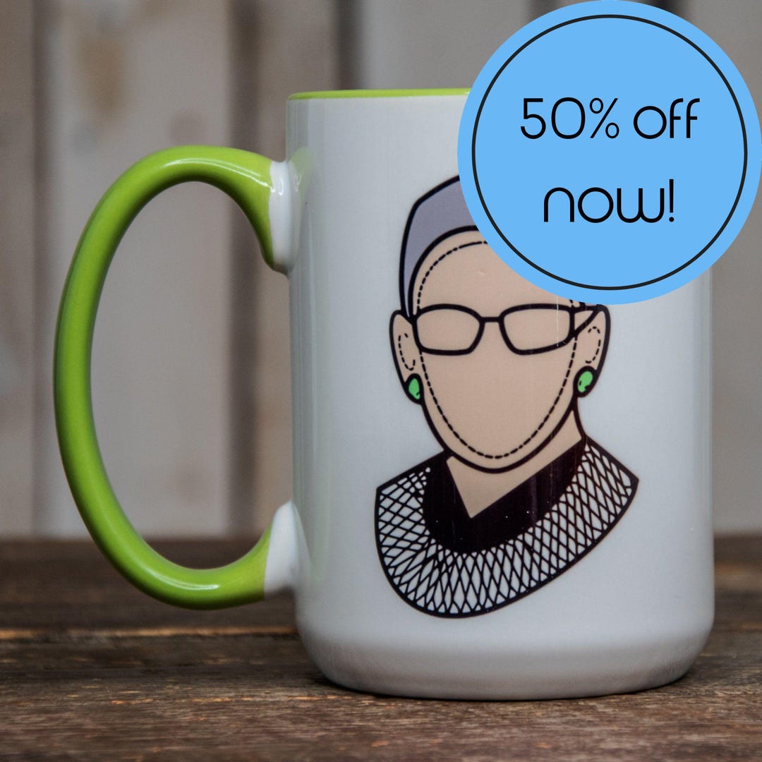 RBG Coffee Mug | Women Empowerment Mug | Hand-printed Icon Series Cup ...